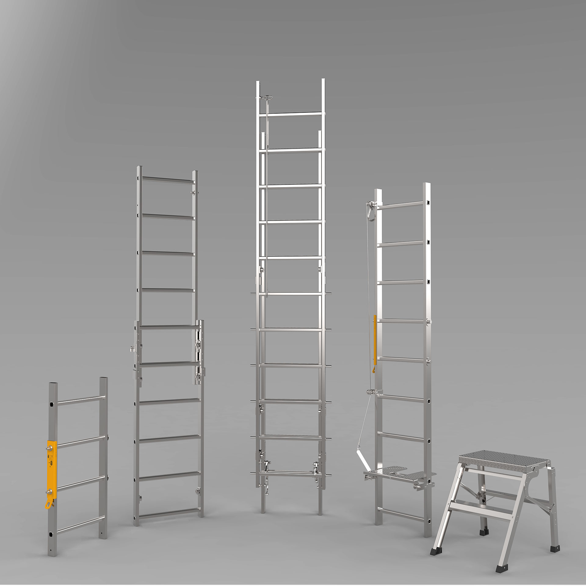 Aluminum Ladder for Wind Turbine Towers - 3S Lift