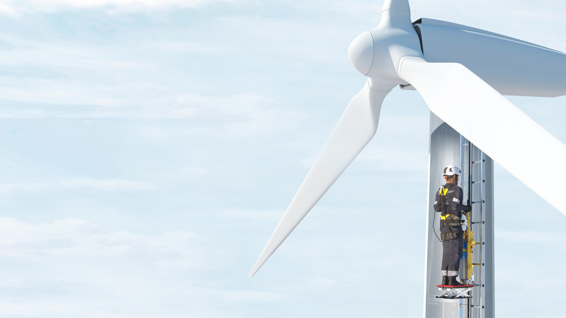 Climb Auto System for Wind Turbine Towers - 3S Lift