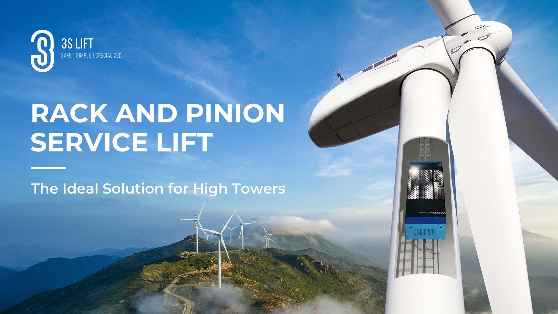 Rack and Pinion Ladder-Guided Service Lift - 3S Industry